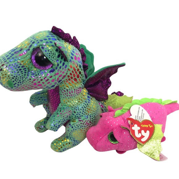 Ty | Other | Ty Beanie Boos Bundle Dragons Cinder Darby | Poshmark